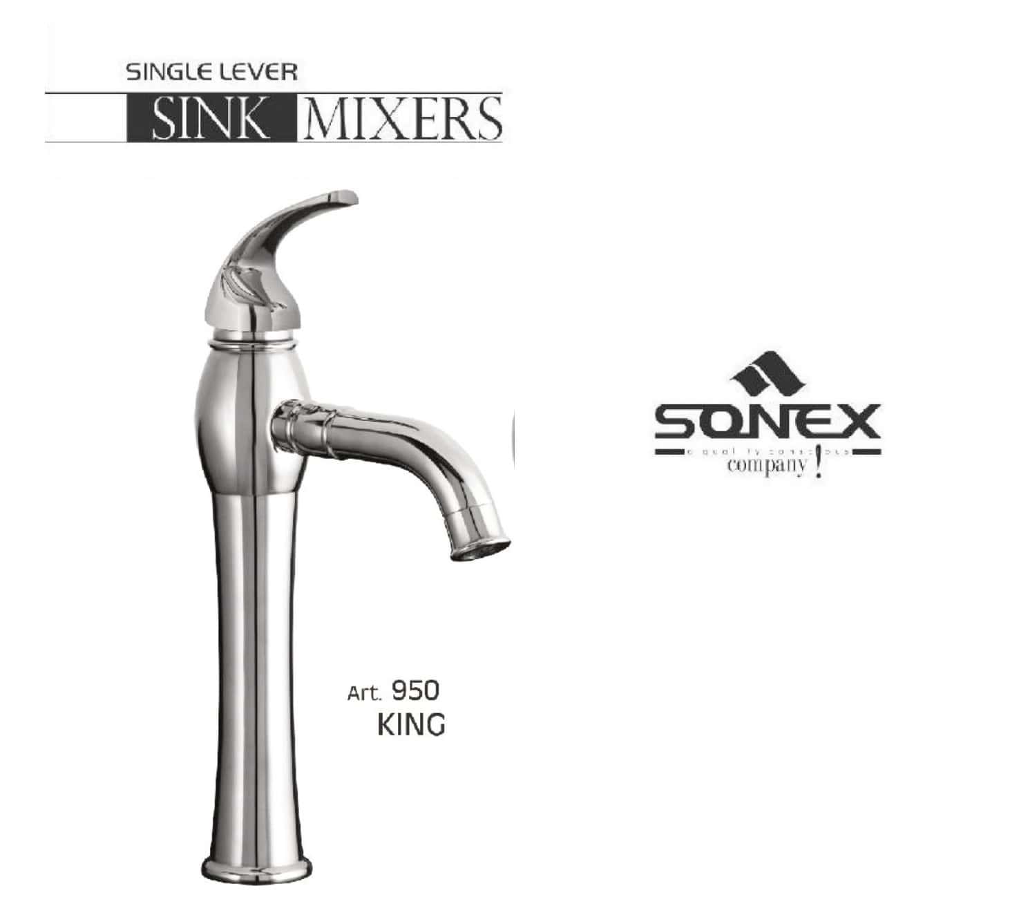 Long Lever Mixer King Long 950 – Sonex Sanitary Fittings